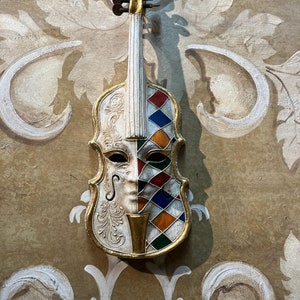 Venice Mask,multicolor Violin,hand Made Original Mask - Etsy