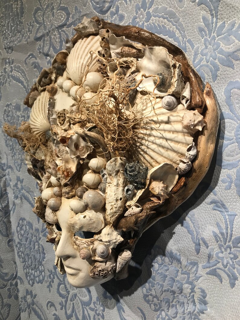 Venetian Maskseashell Maskoriginal Mask - Etsy