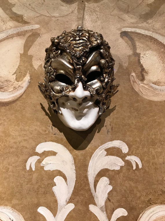 Máscara veneciana máscara barroca del guasón máscara de | Etsy