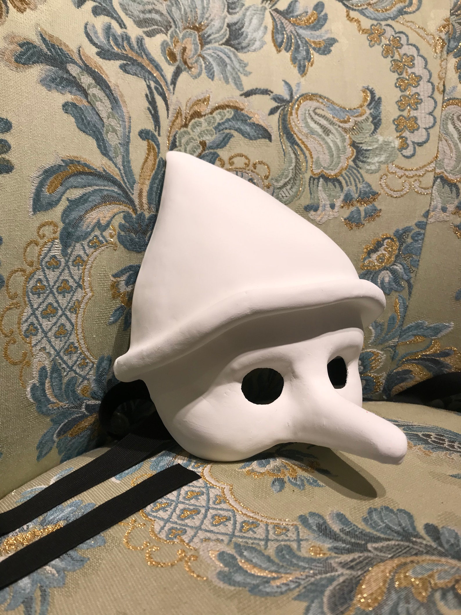 Venice MaskWhite Pinocchio Mask To Paint | Etsy