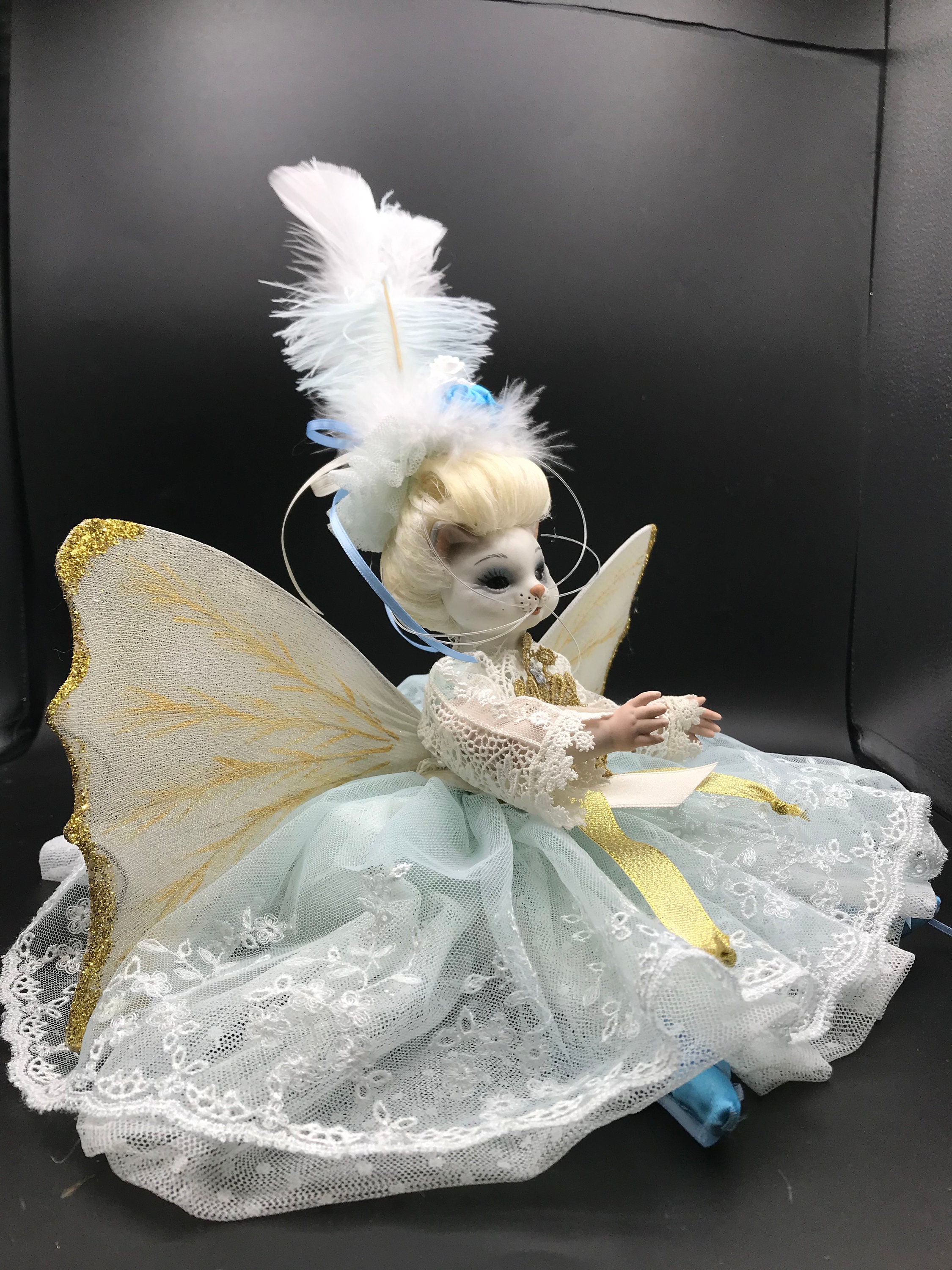 Porcelain DollKitten FairyOriginal Doll | Etsy