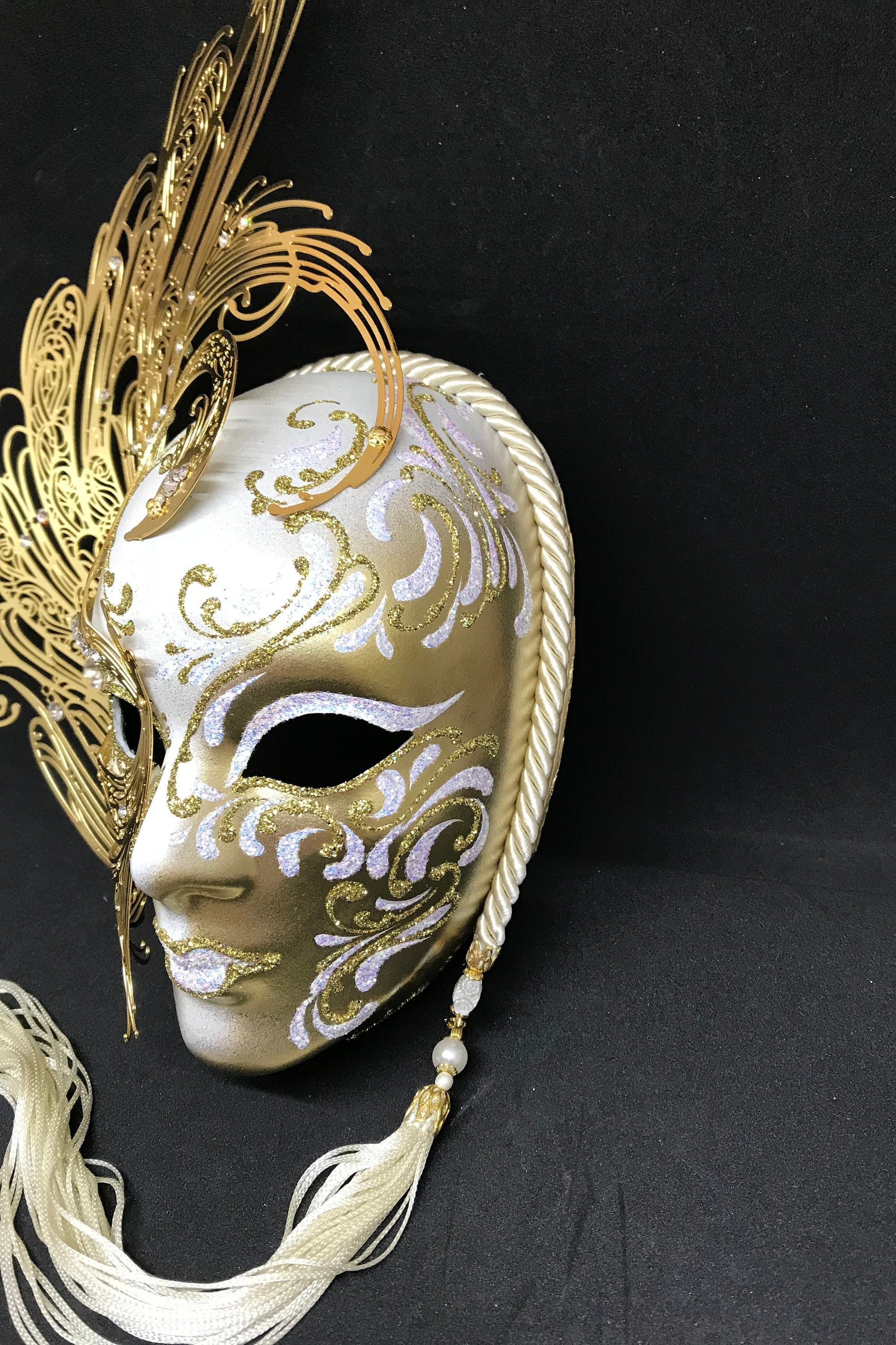 Venetian Mask for Decoration Cignetta Midi Fc01 - Etsy
