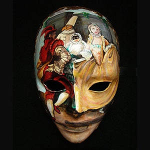 Masquerade Mask Hand Painted Full Face Venetian Mask for - Etsy