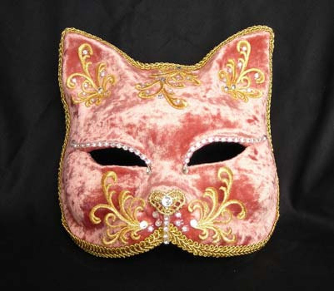 Venetian Velvet Cat Mask S29/S30/S31 - Etsy