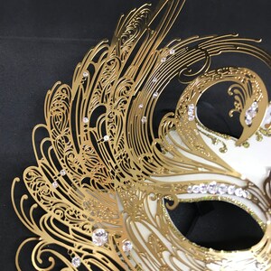 Colombina Cignetta Venetian Mask, Masquerade Mask for Women, Women ...