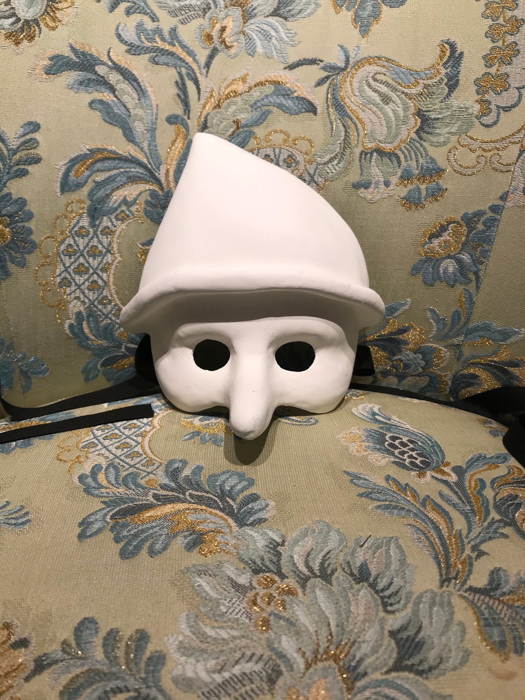 Venice Mask,white Pinocchio Mask to Paint - Etsy