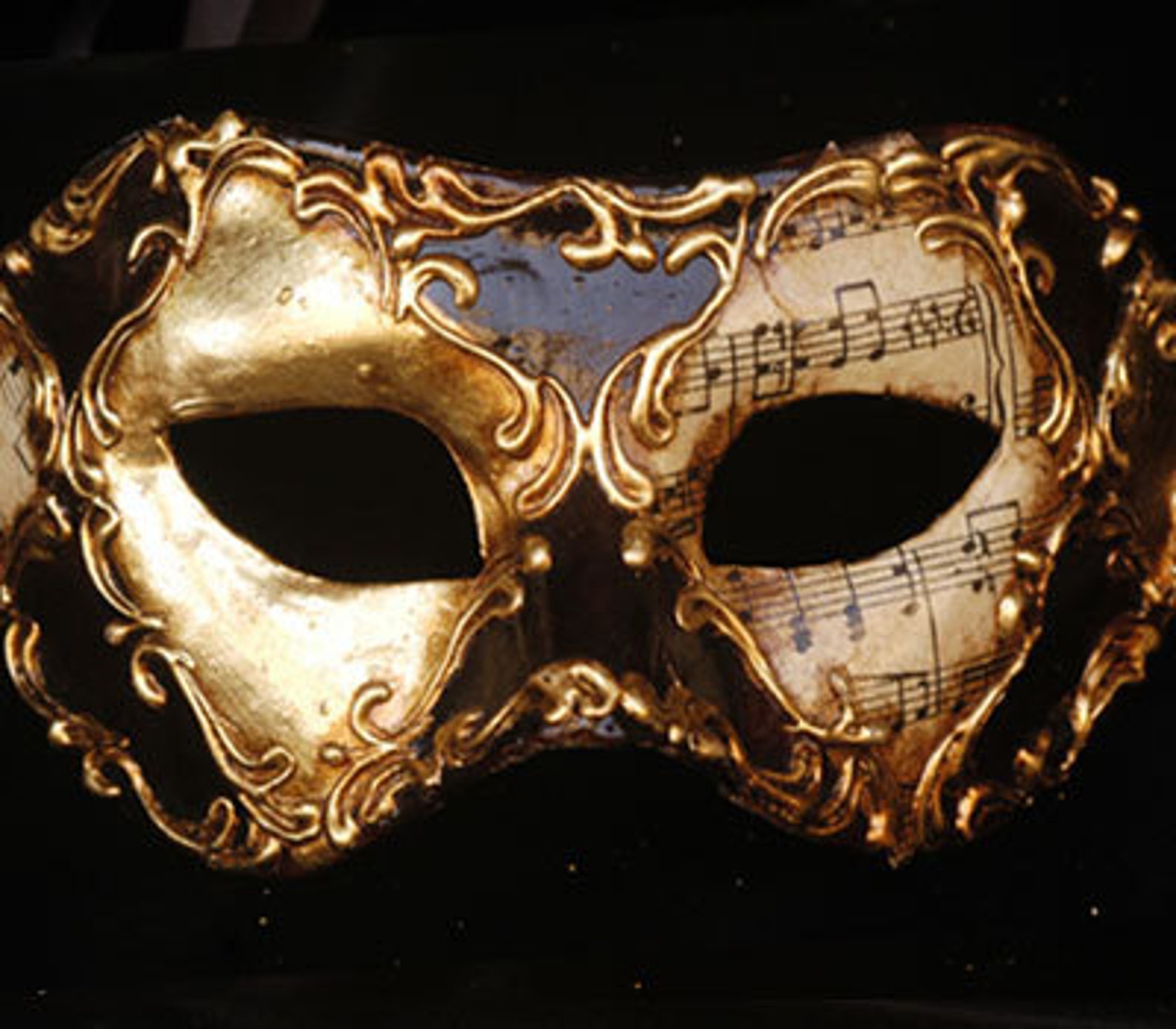 Music Colombina Traditional Venetian EYE Mask for Women | Etsy