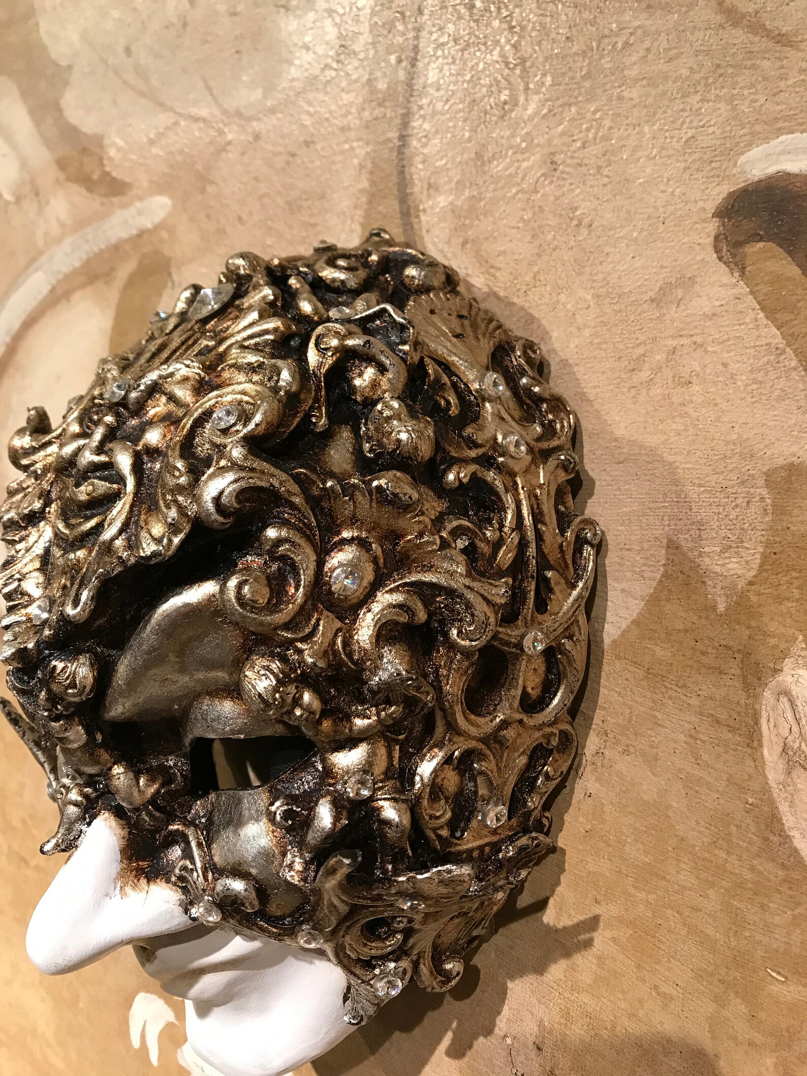 Máscara veneciana máscara barroca del guasón máscara de | Etsy