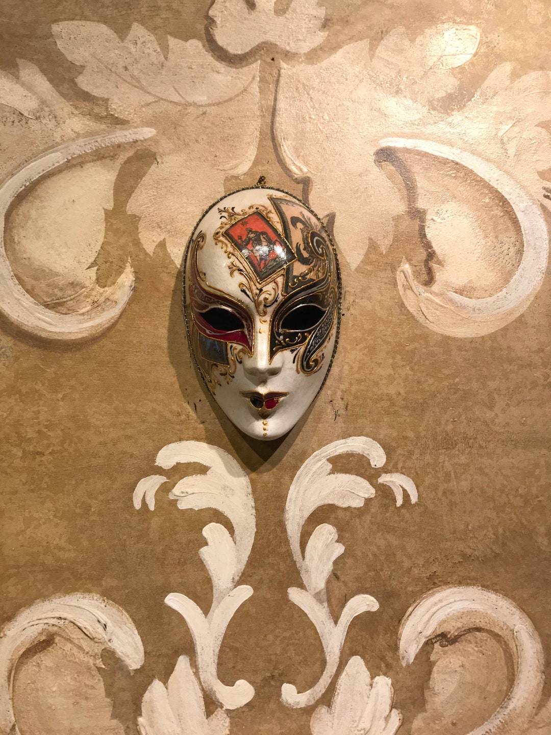 Maschera Veneziana,volto Carte Tarocchi,maschera Originale - Etsy