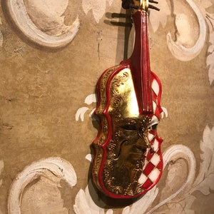 Venice Mask,venetian Violin,hand Made Original Mask - Etsy