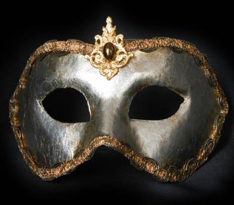 Traditional Venetian EYE Mask White Black Silver or Gold - Etsy