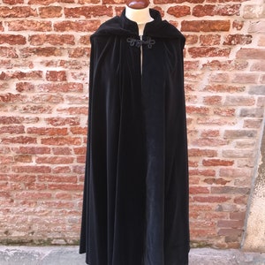 Mantello in Velluto Nero,mantello per Donna Con Cappuccio - Etsy