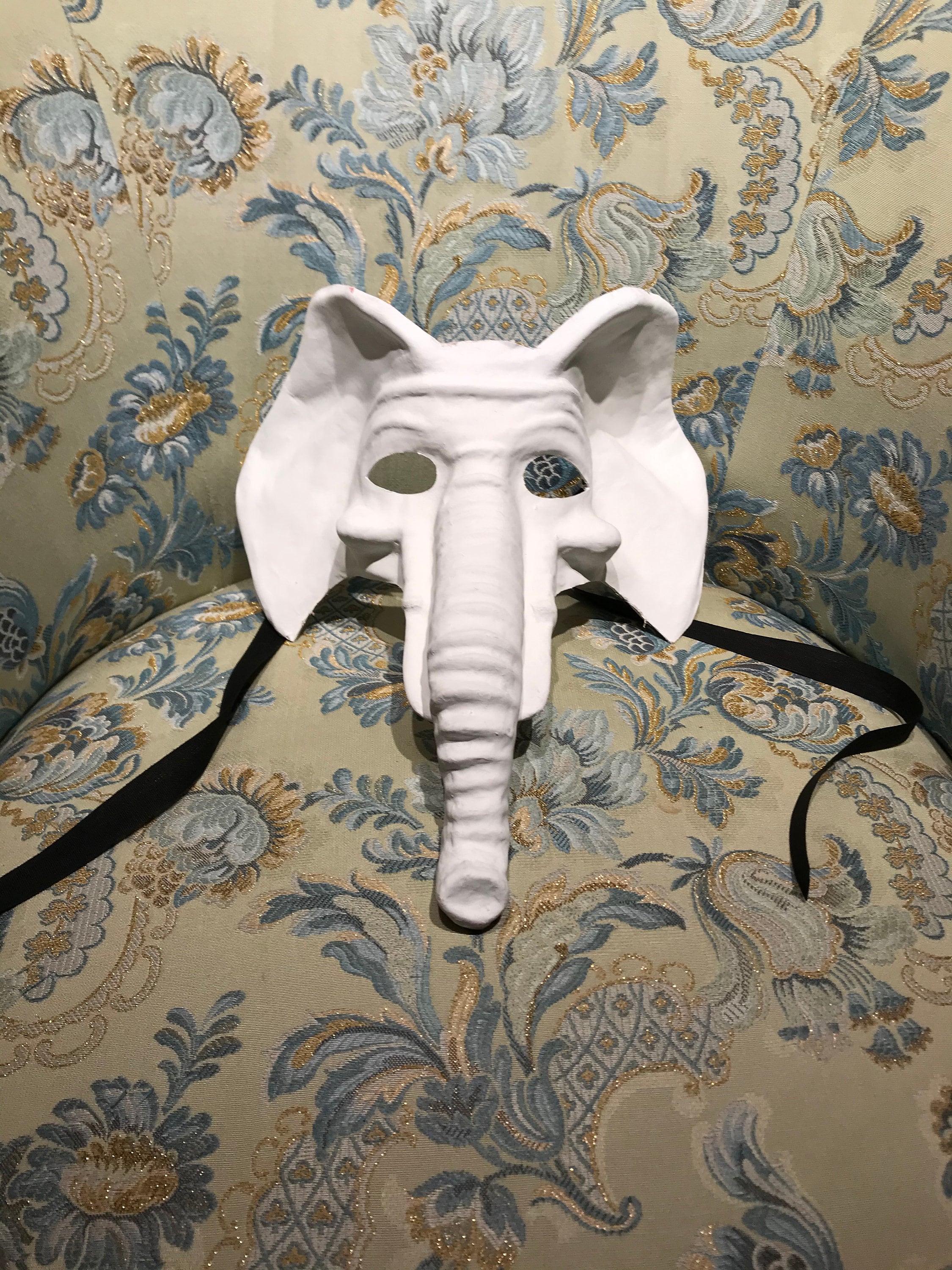 Venetian MaskWhite Elephant Mask To Paint | Etsy
