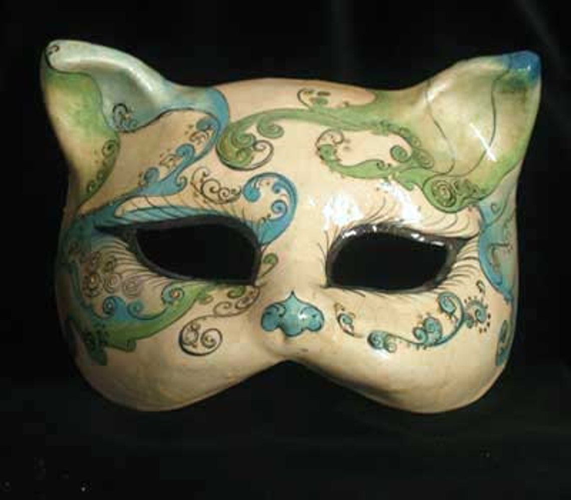 Masquerade Cat Mask. Lovely and Cute Cat. Original Venetian | Etsy