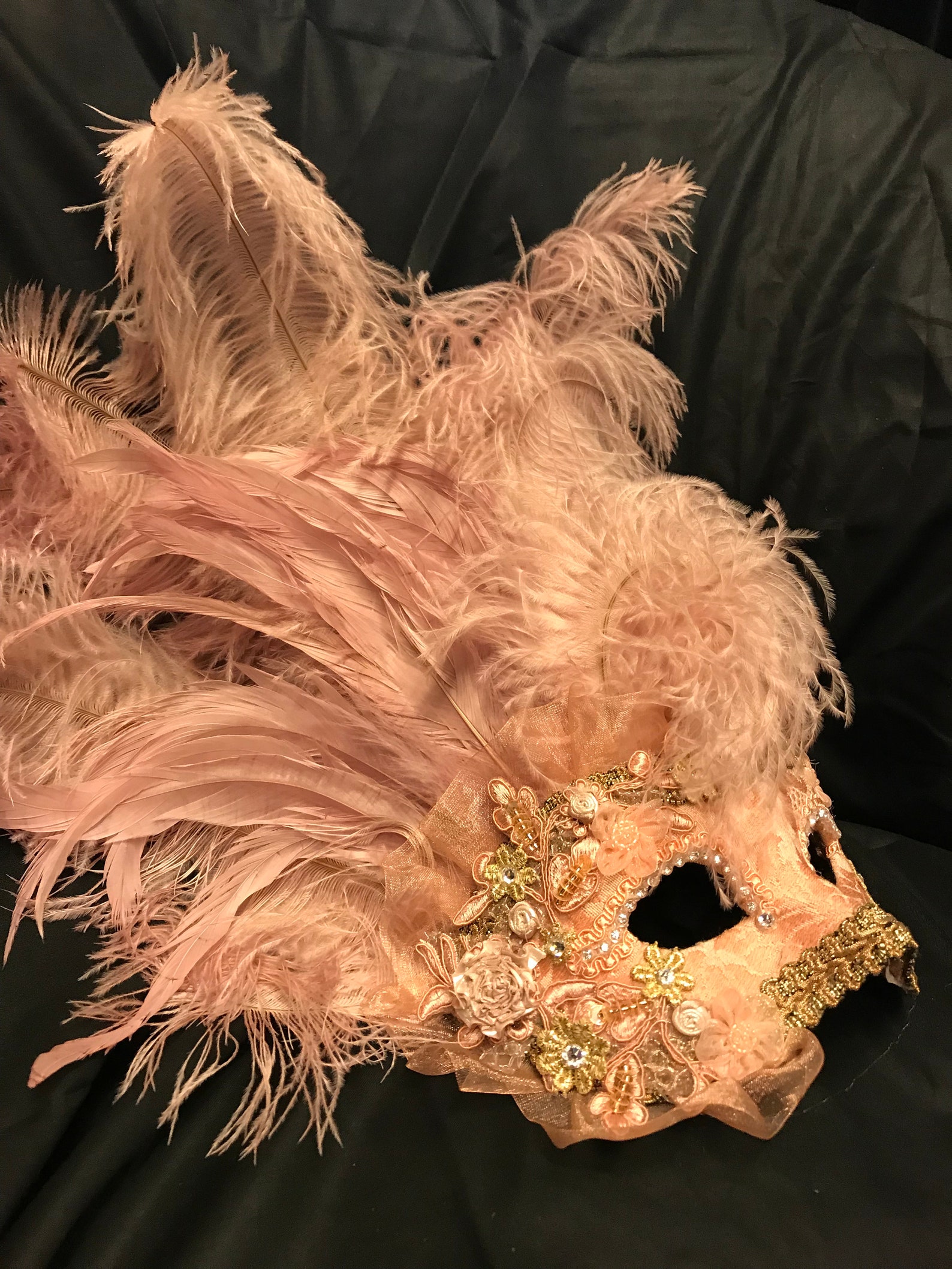 Venetian Mask,eye Mask for Women With Feathers,original and Traditional ...