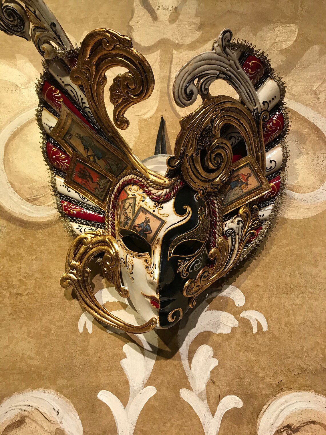 Venetian Mask,baroque Angel,original Mask - Etsy