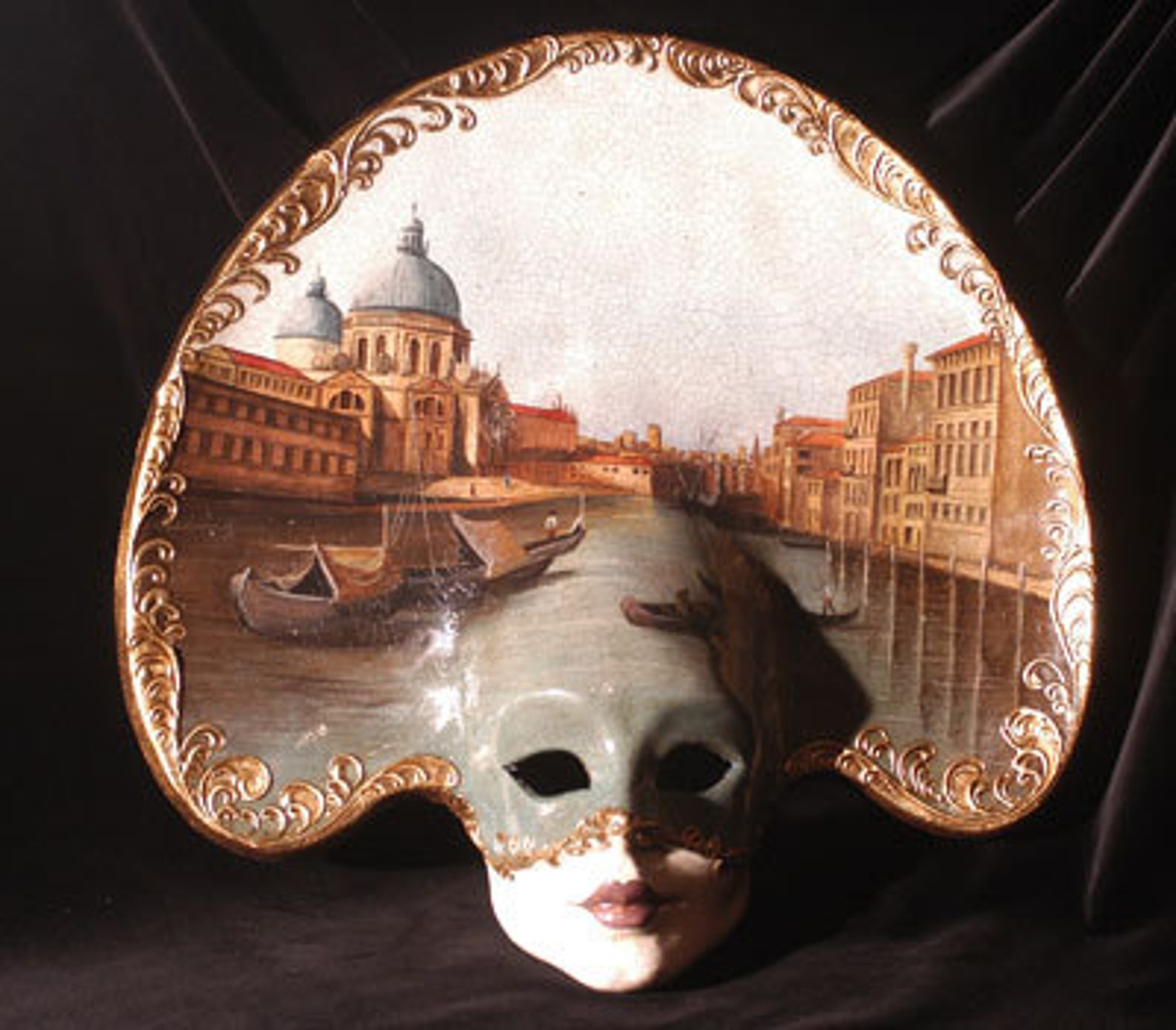 Masquerade Mask Hand Painted Interior Design Venetian Mask | Etsy