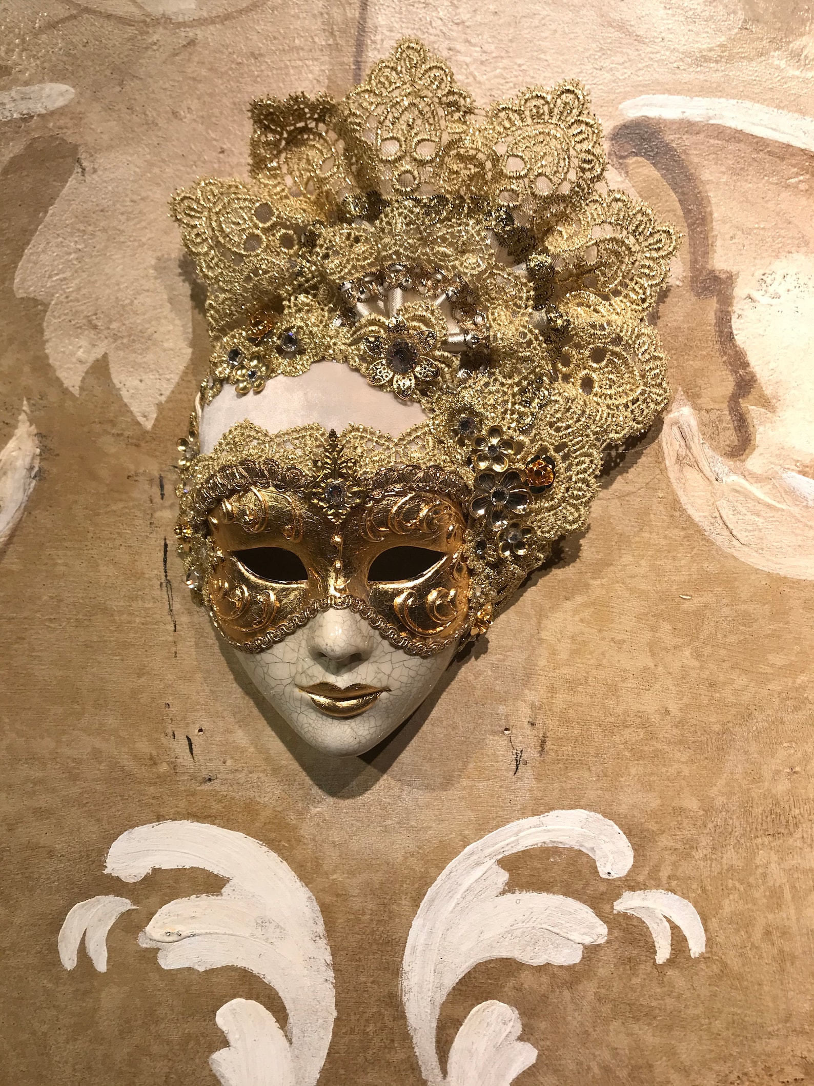 Venetian MaskPorcelain Baroque MaskOriginal Mask | Etsy