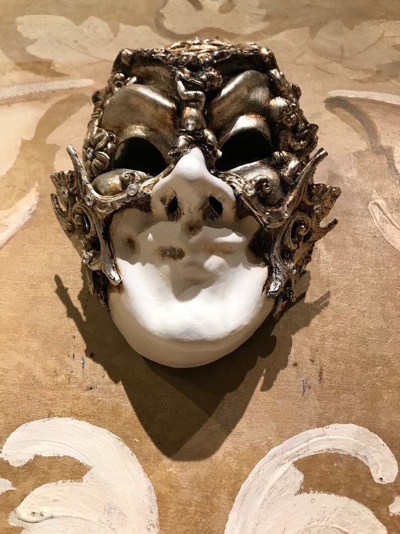 Máscara veneciana máscara barroca del guasón máscara de - Etsy España