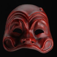 Commedia Dell’ Arte Mask Set: 3D Papercraft Template (PDF Pattern ...