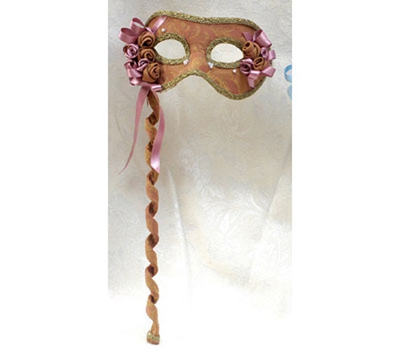 Masquerade Mask lady for Woman Mask With Stick - Etsy
