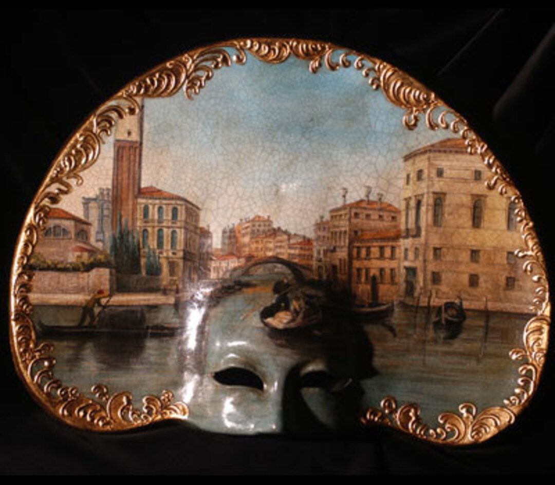 Masquerade Mask Hand Painted - Interior Design Venetian Mask - Mask ...