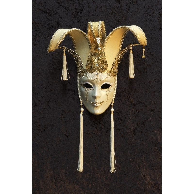 Jester Joker Mask Venetian Full Face Mask for Men and Women | Etsy