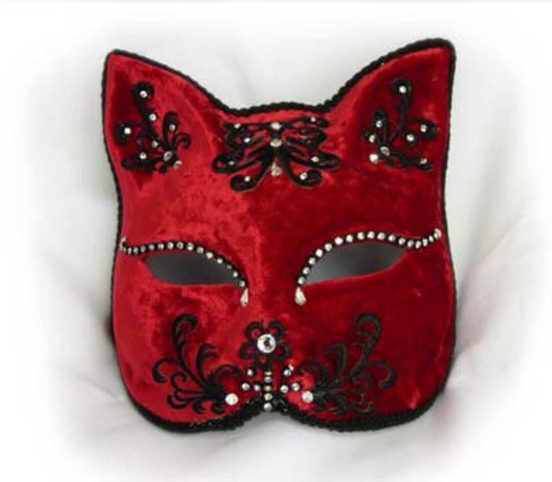 Venetian Velvet Cat Mask S29/S30/S31 - Etsy