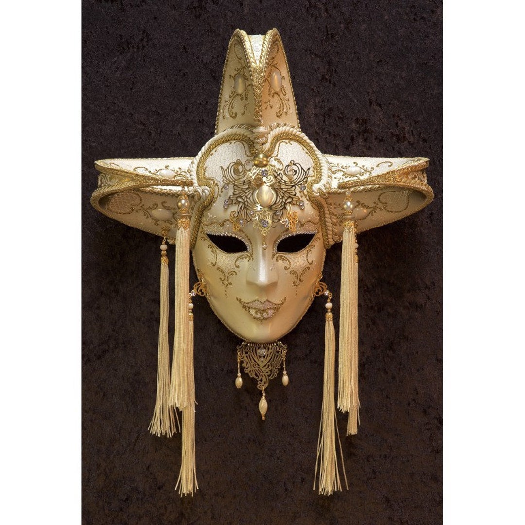 Venetian Mask,lady Jester,original Mask - Etsy