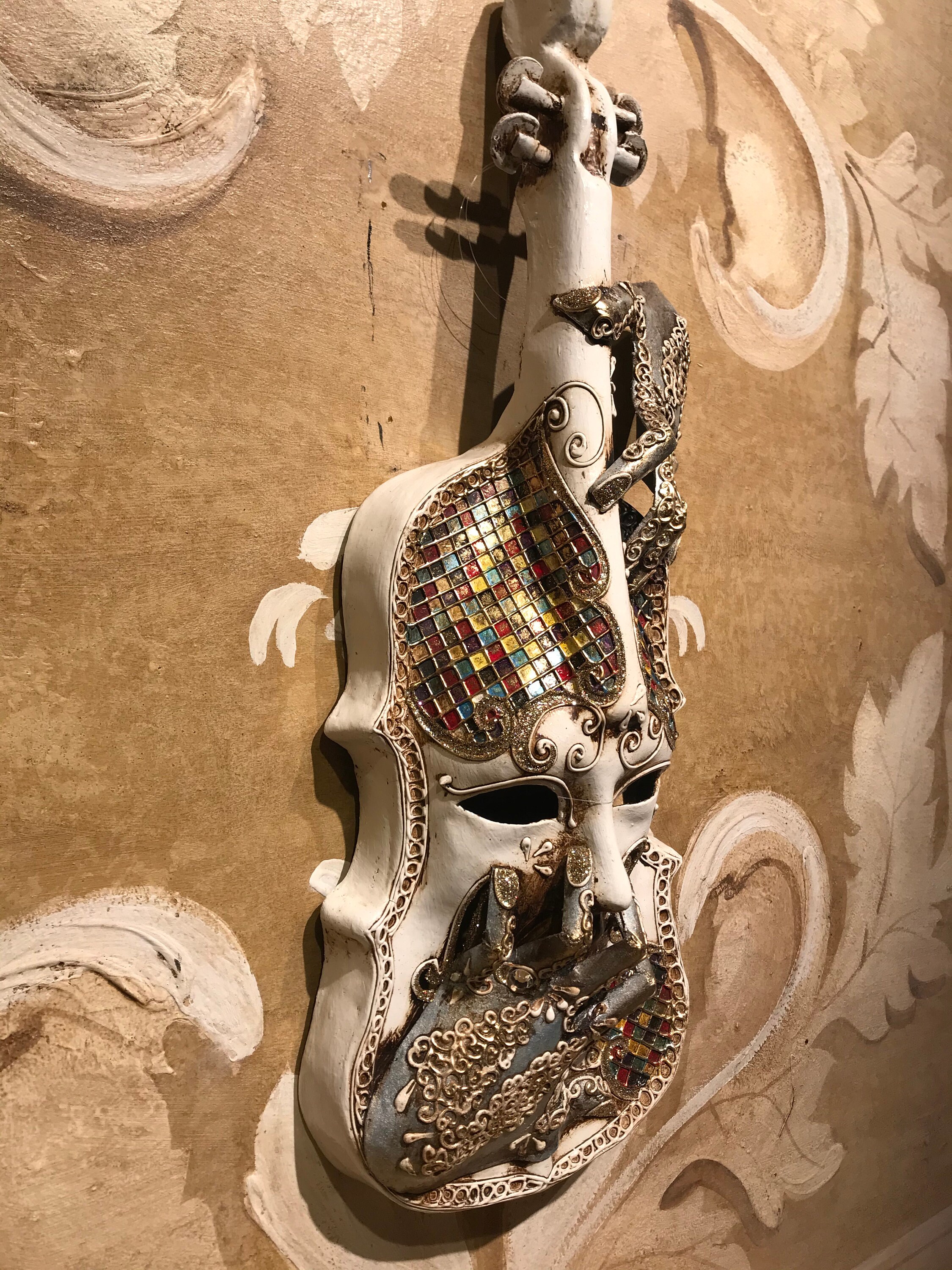 Venetian Mask,fantasy Violin,original Hand Made Mask - Etsy