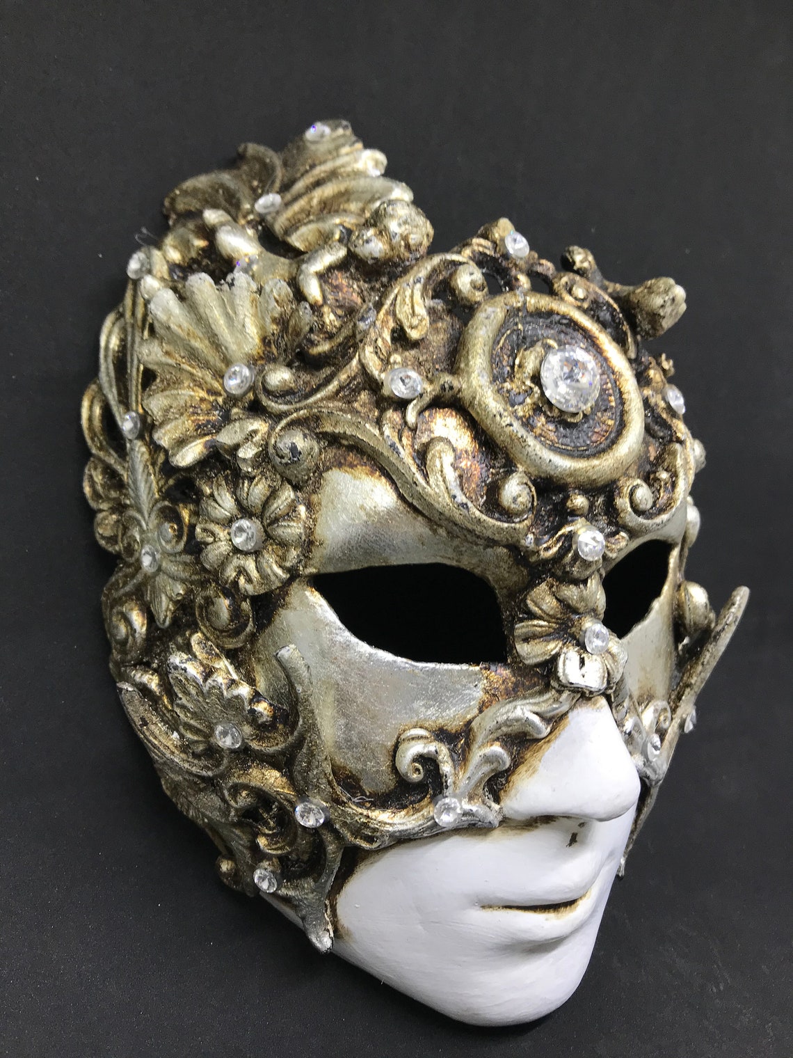 Venetian Maskbaroque Full Face Maskoriginal Venice Mask - Etsy