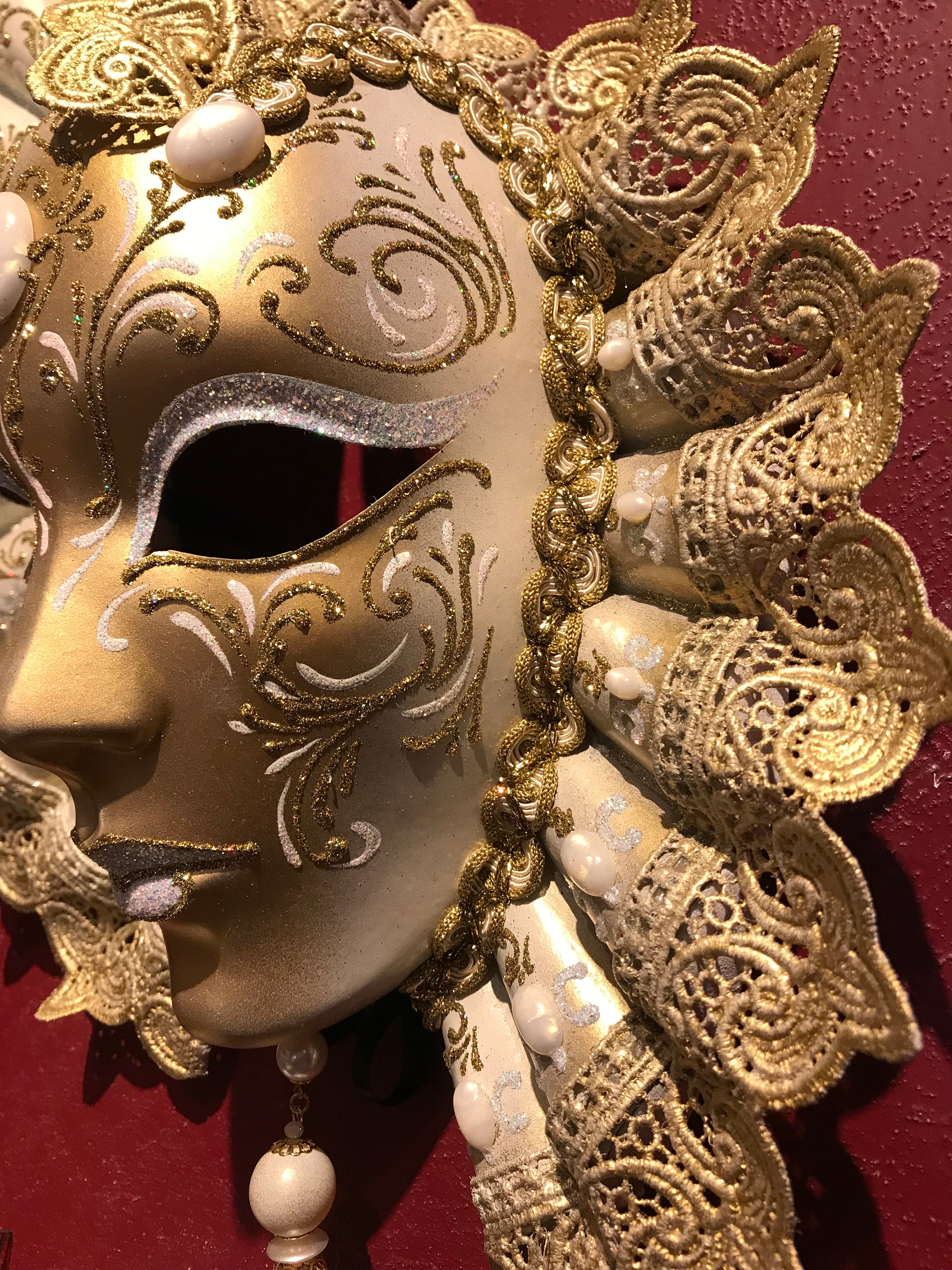 Venetian MaskFan at2Original mask | Etsy