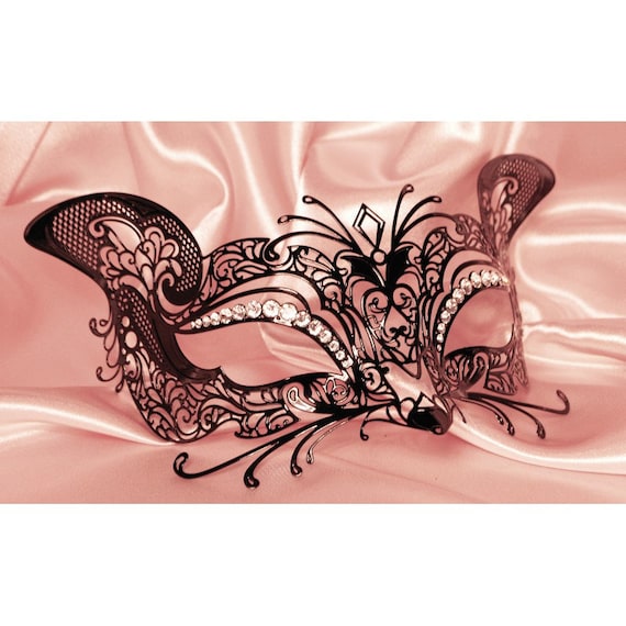 Black Fox Masquerade Mask