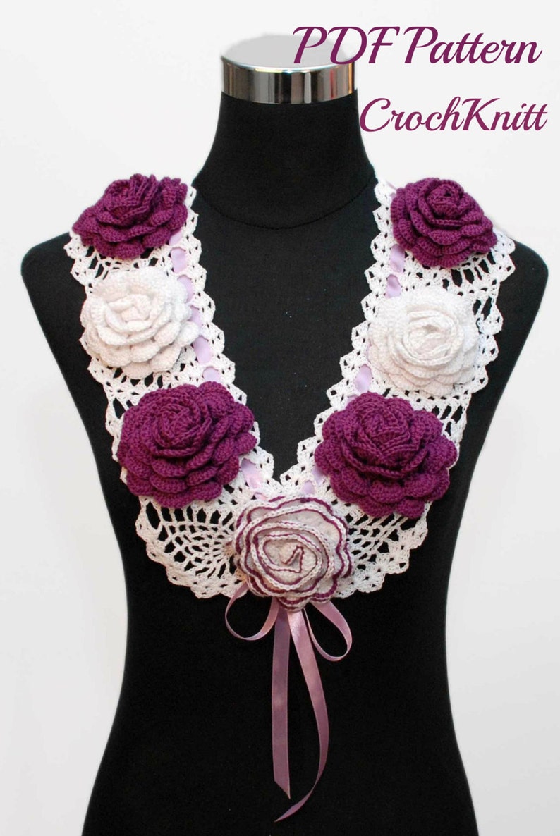 Crochet Flower Lei/collar by Crochknitt, PDF File, Pattern, Crochet ...