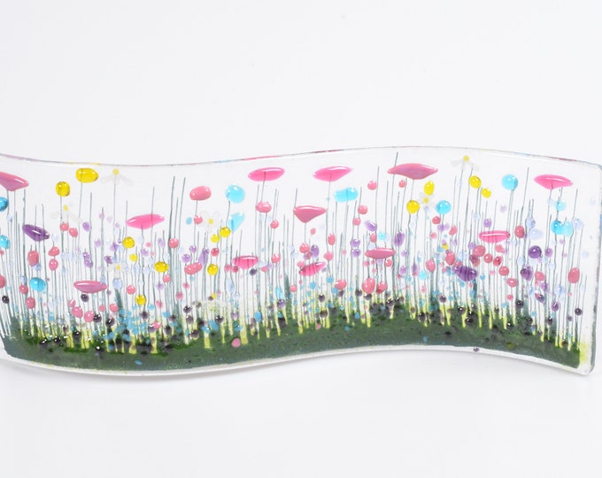 Fused Glass Beach Platter Ocean Beach Glass Plate Turquoise - Etsy