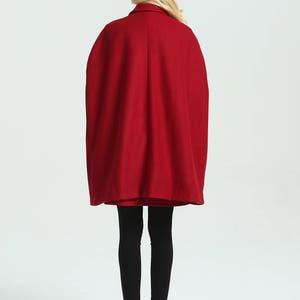 Women's Two Pieces Cloak Coat Loose Winter Wool Midi Coat - Etsy