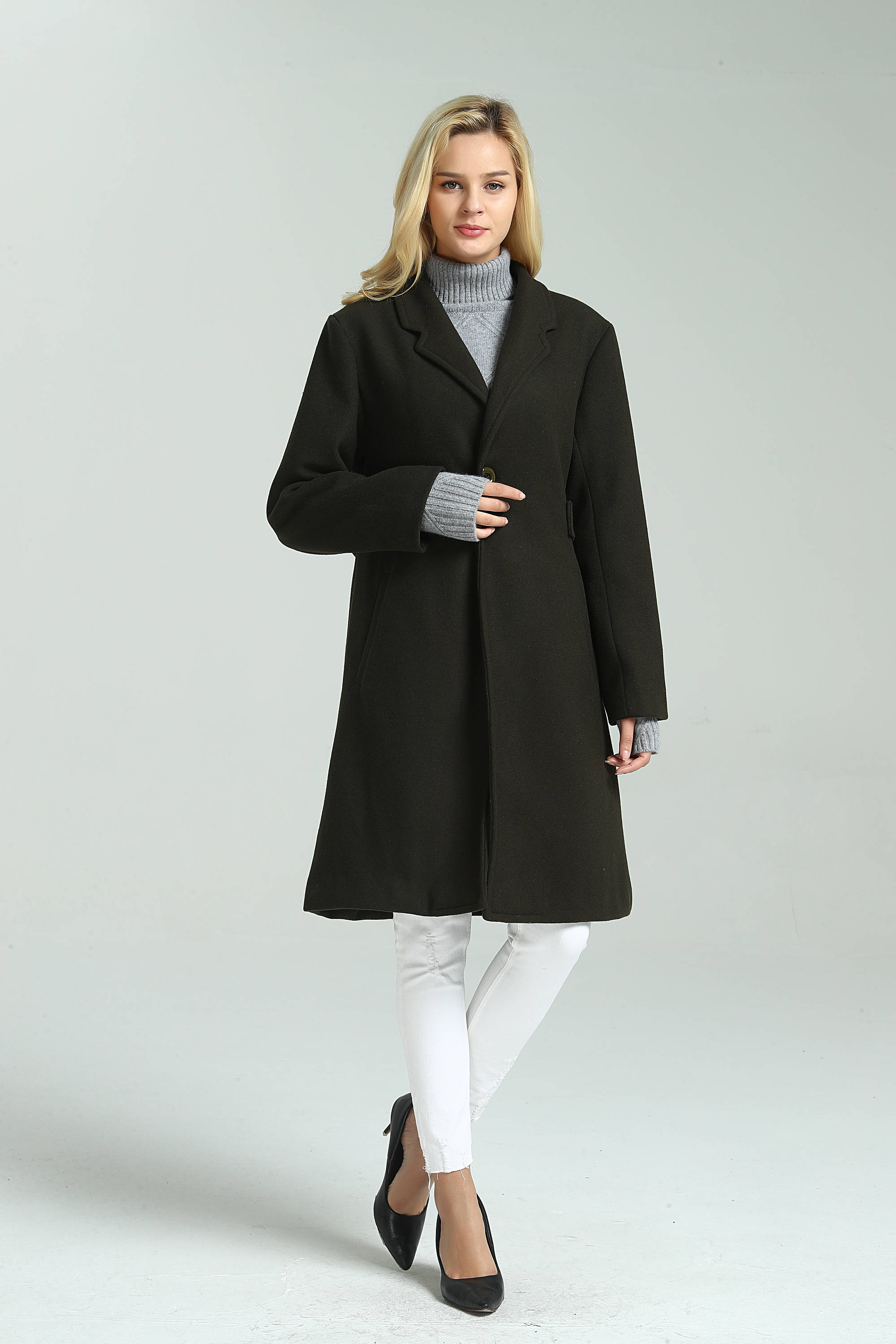 Wool Coat Women Long Sleeve Wool Jacket Winter Warm Oversize - Etsy