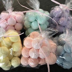 Mini Bath Bombs,natural Bath Bombs,bridal Shower Favors,small Bath ...