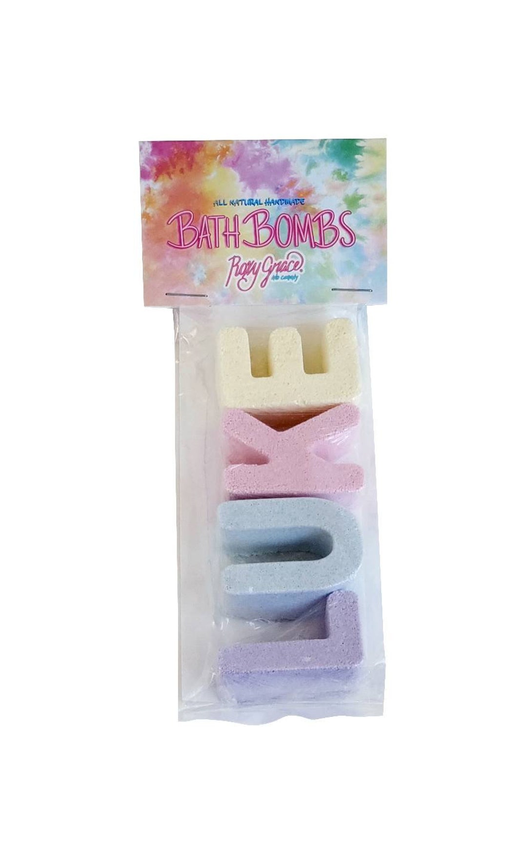 Personalized Letter Bath Bombs, All Natural Kids Gift Set - Etsy