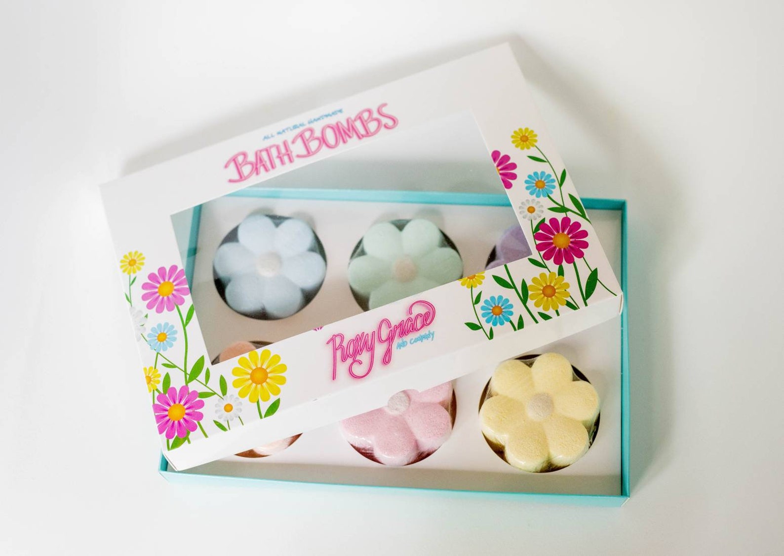 All Natural Daisy Bath Bomb Gift Set, Natural Fragrance Oils - Etsy