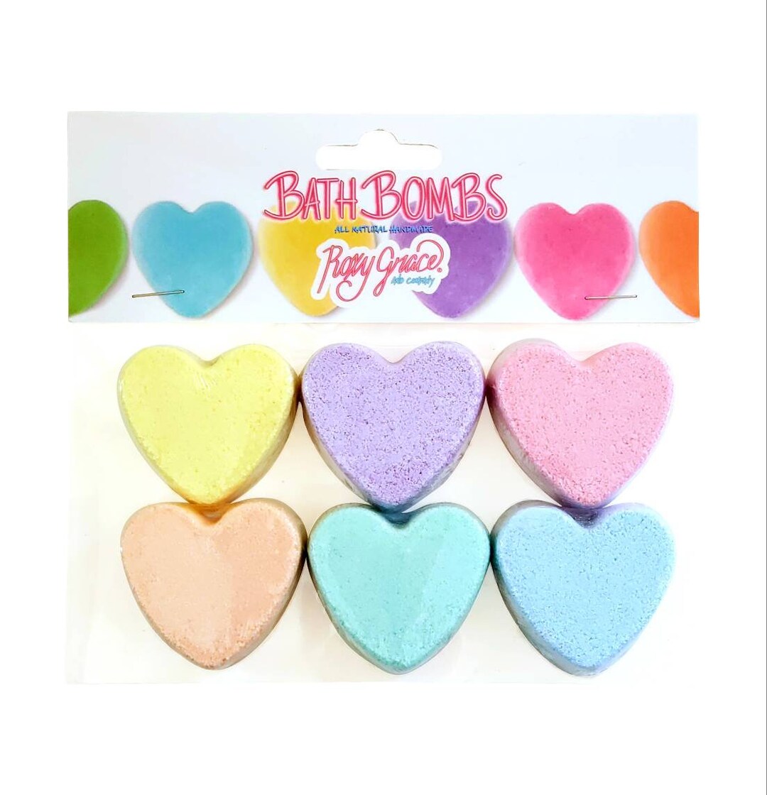 Heart Bath Bomb Gift Pack,heart Bath Bombs,all Natural Bath Bombs,gift ...