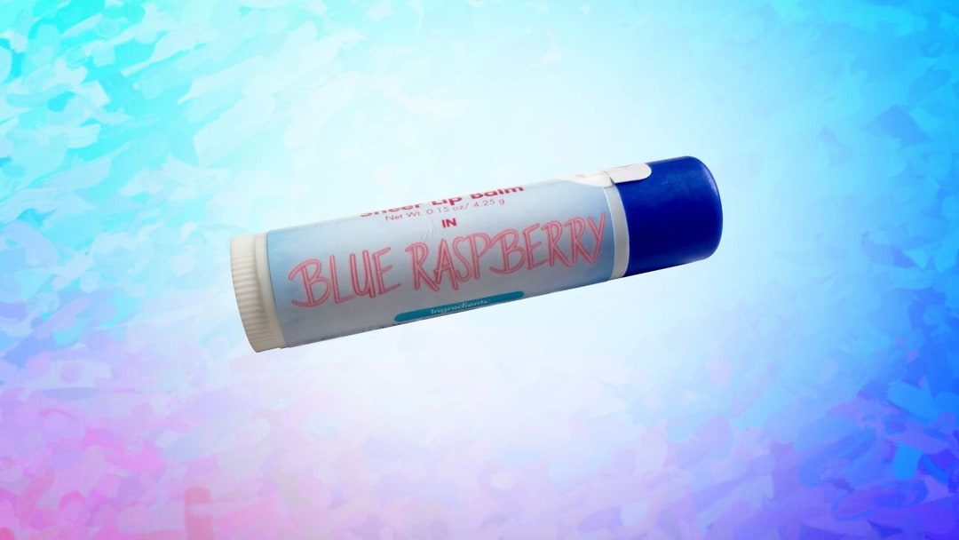 Lip Balm-all Natural Lip Balm-blue Raspberry Lip Balm-lip Gloss ...