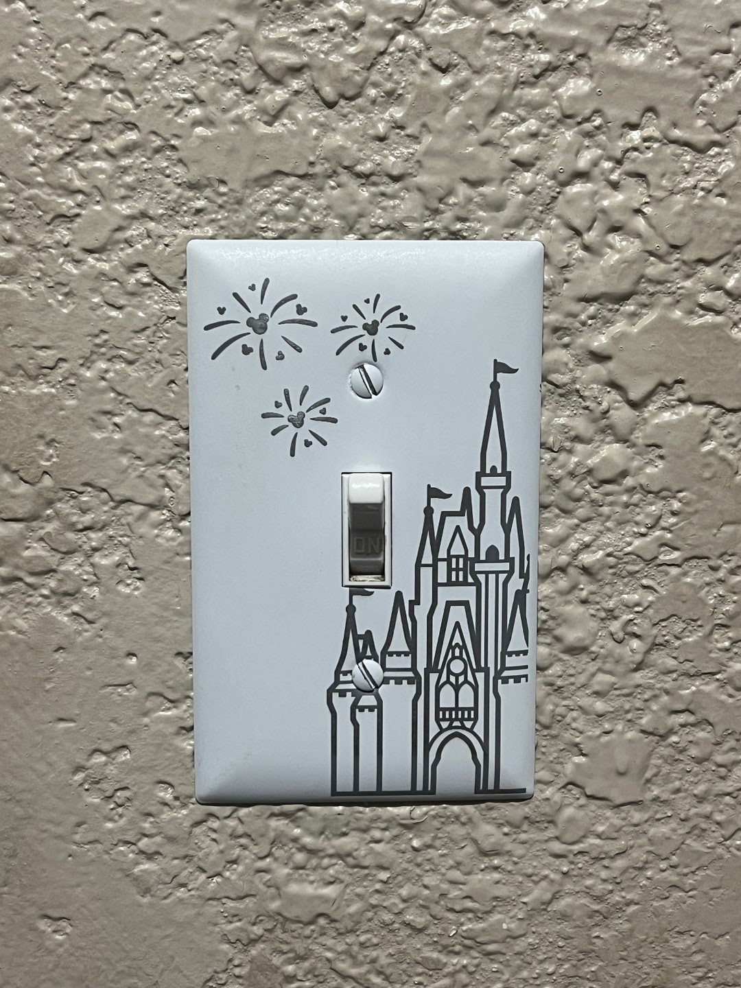 Magical Castle & Fireworks Engraved Light Switch Cover | Home Decor ...