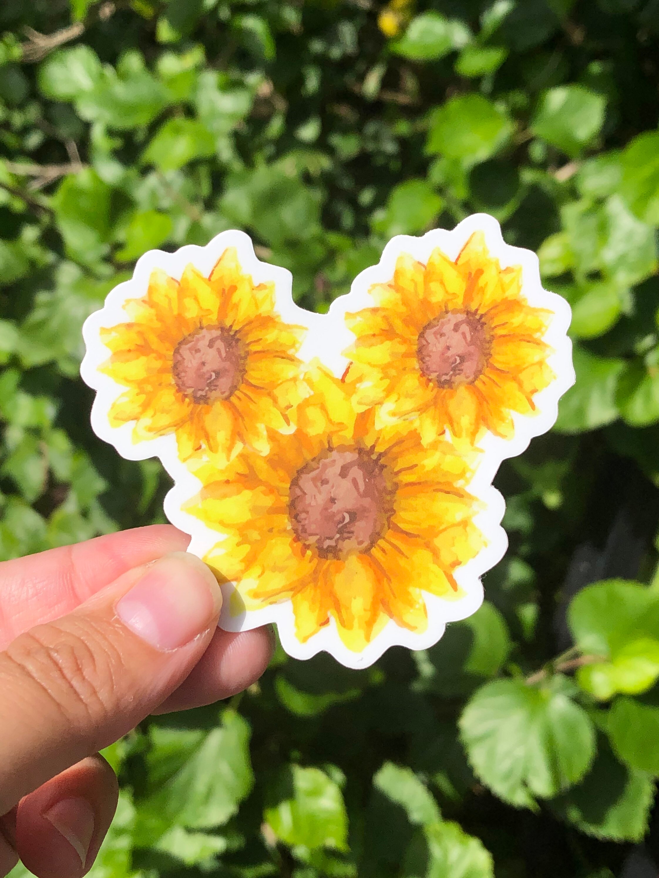 Mouse Sunflower Water Bottle Sticker Laptop Sticker Decal - Etsy