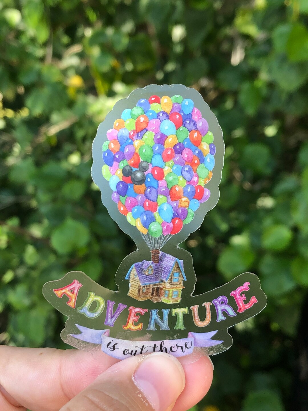 Adventure is Out There Transparent Sticker | Laptop, Water Bottle Decal ...