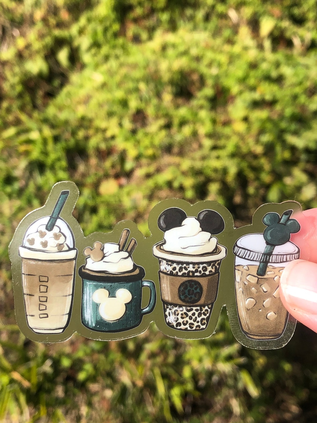Mouse Coffee Transparent Sticker | Water Bottle Sticker | Laptop ...