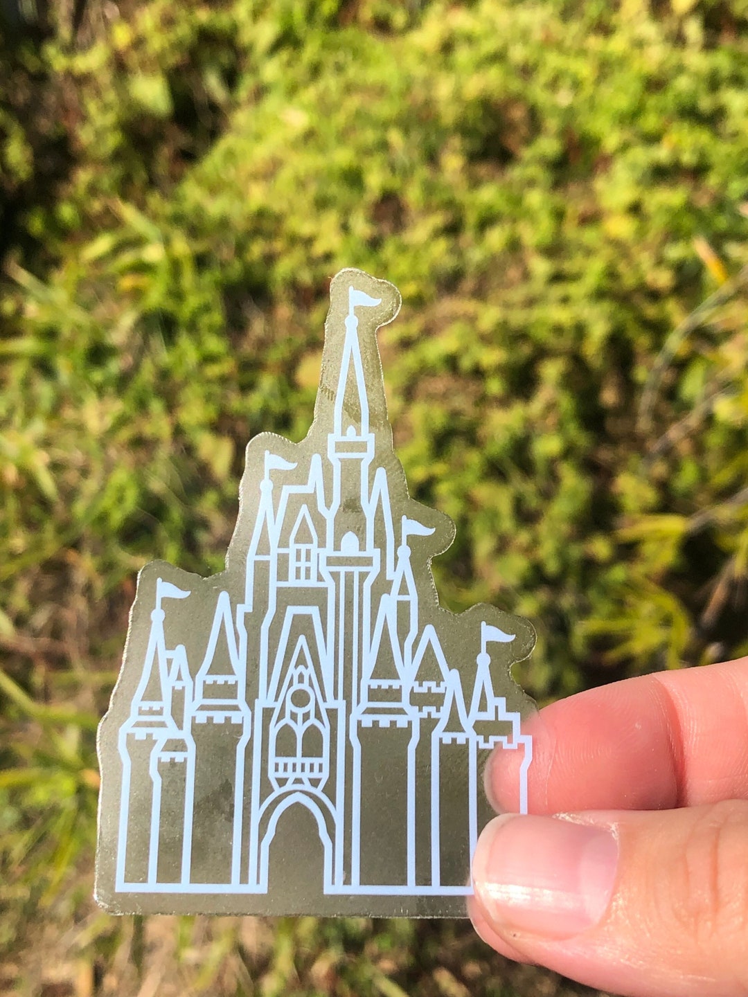 Castle Sketch Transparent Sticker | Water Bottle Sticker | Laptop ...