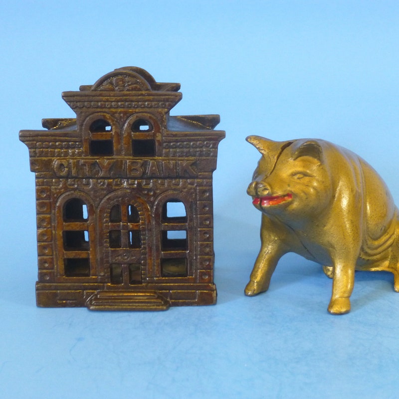 Cast Iron Banks - Etsy