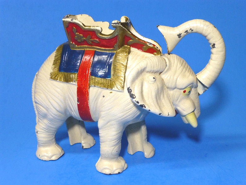 Pristine Mechanical "elephant Bank" Hubley 1930's - Etsy