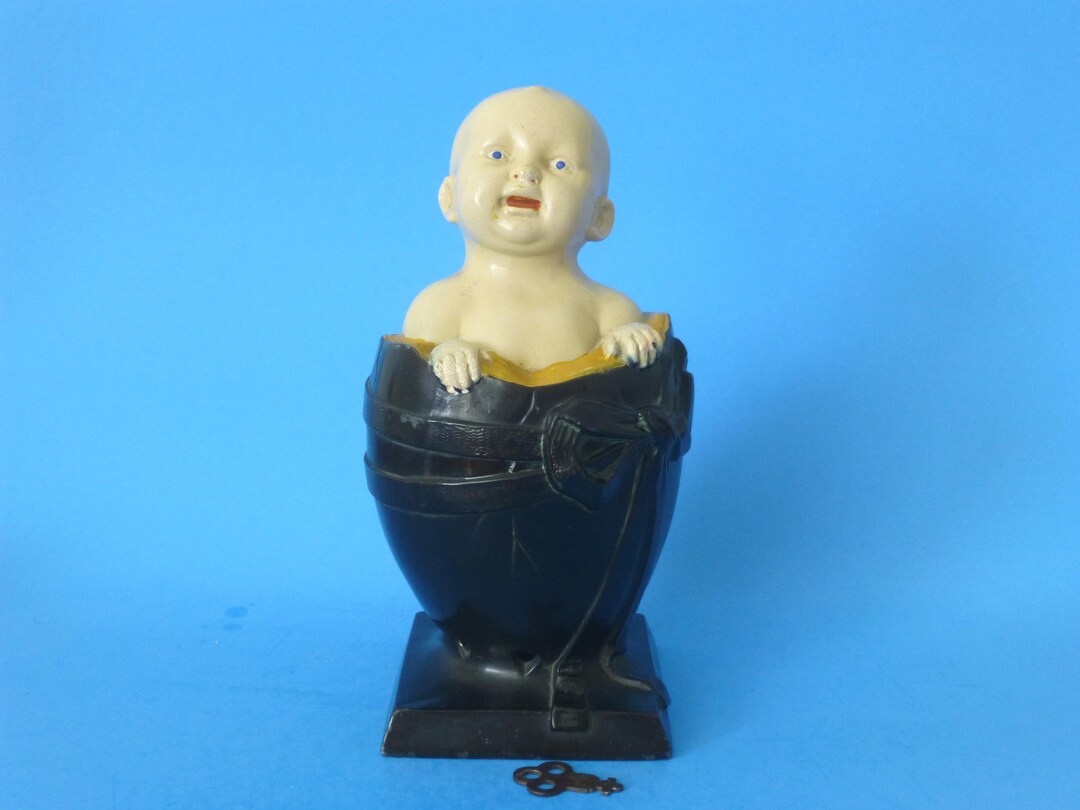 Rare Lead "baby in Egg" Still Bank 1920's - Etsy
